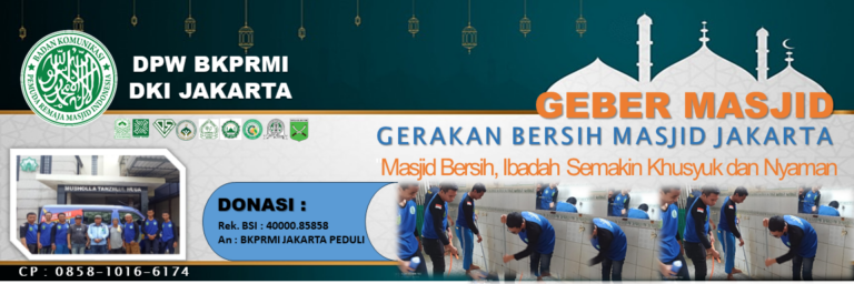 BKPRMI JAKARTA – Badan Komunikasi Pemuda Remaja Masjid Indonesia